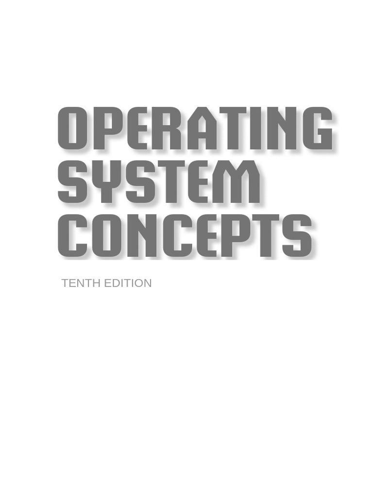 Operating System Concepts | PDF