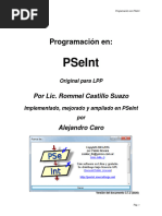 Tutorial de PSeInt | PDF | Algoritmos | Lenguaje de programación