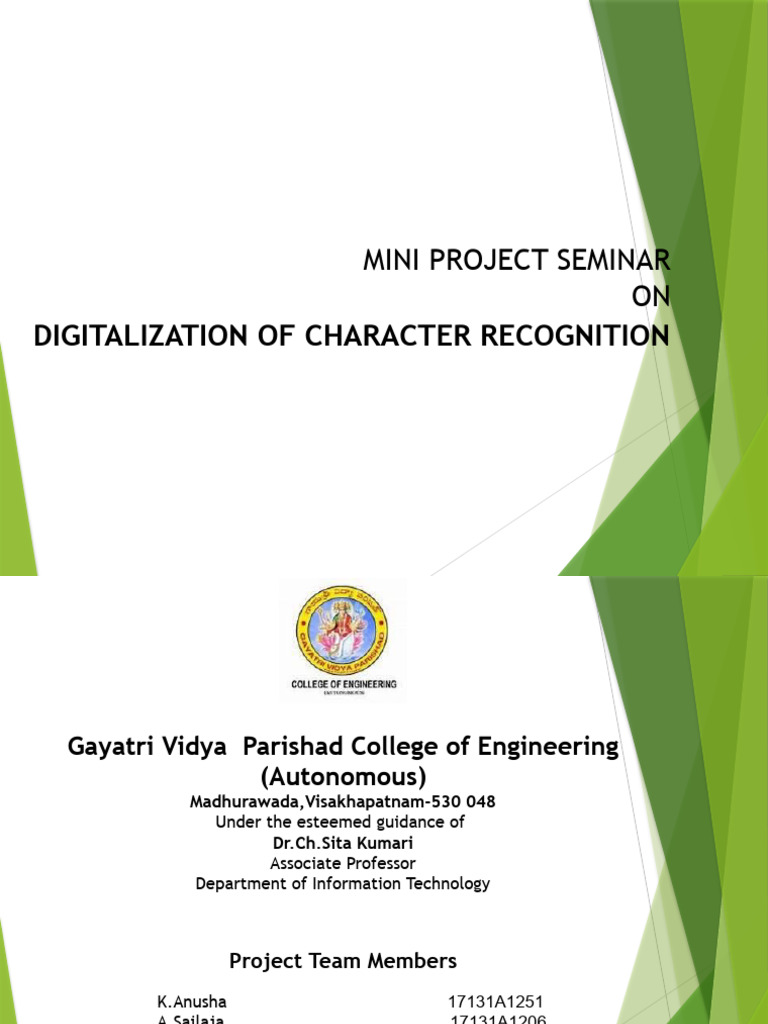 FINAL SAILU PPT | PDF | Optical Character Recognition | Computer Engineering