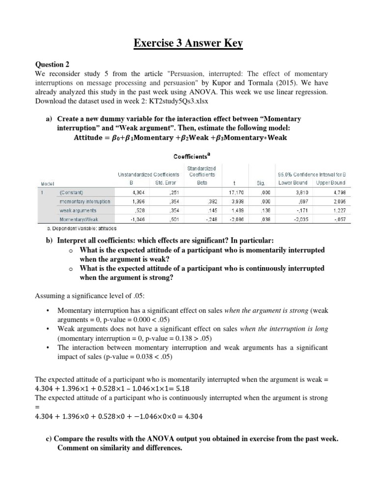 Exercise 3 - Answer Key | PDF | Statistical Theory | Algorithms