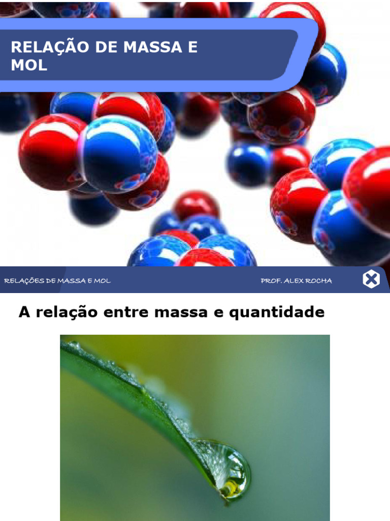 Relação entre Massa e Mol na Química | PDF | Mol (unidade ...