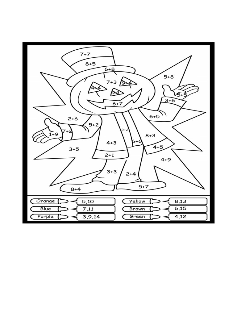 Halloween Math Coloring Pages Printablen - 2311.jpg | PDF