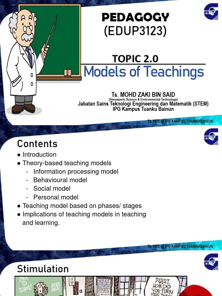 Topic 2 - Model of Teaching - A | PDF | Memory | Long Term Memory
