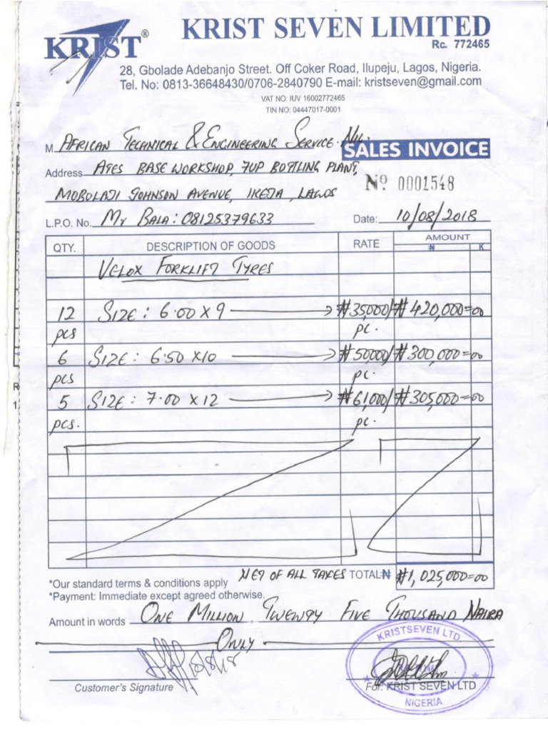 Invoices Brought by Ibrahim 24-Aug-2018 | PDF