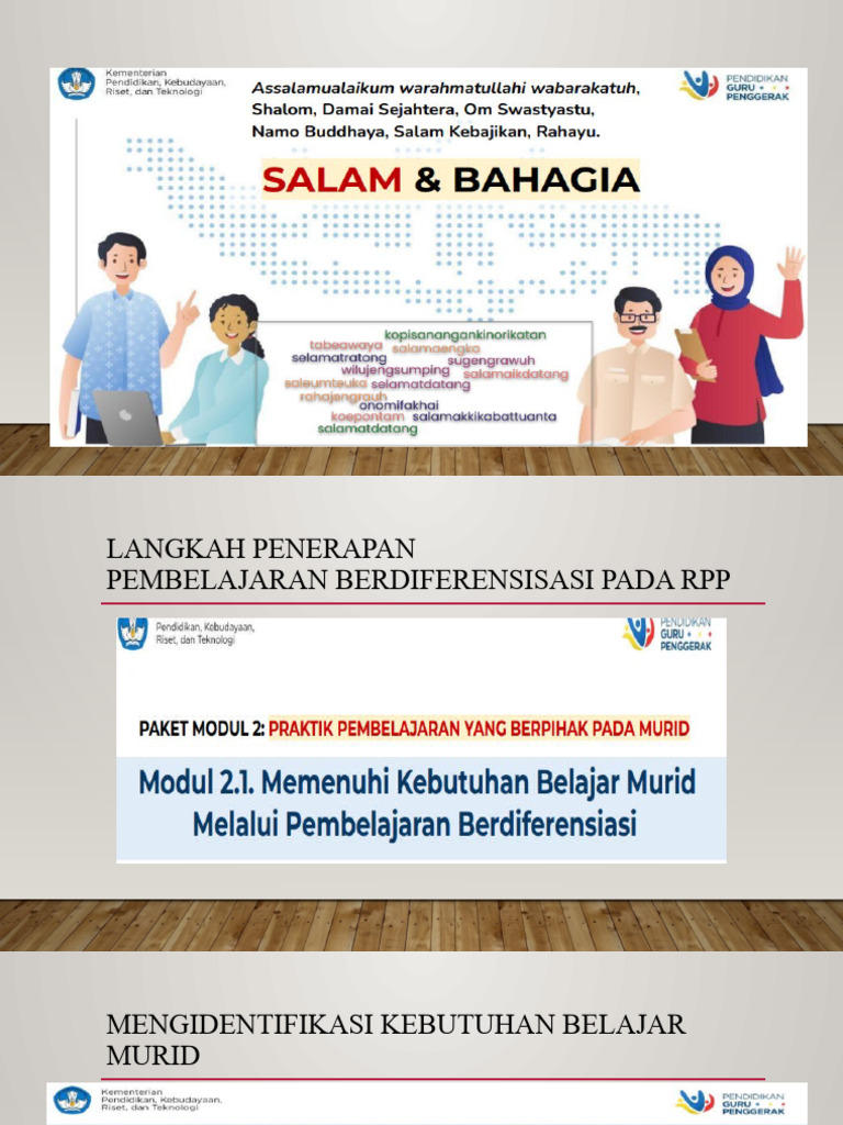 Langkah Pembelajaran Berdiferensiasi | PDF