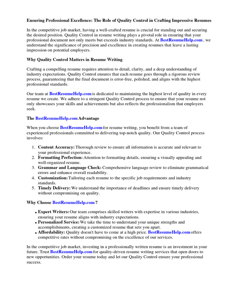 Quality Control Technician Cover Letter | PDF | Résumé | Software Testing