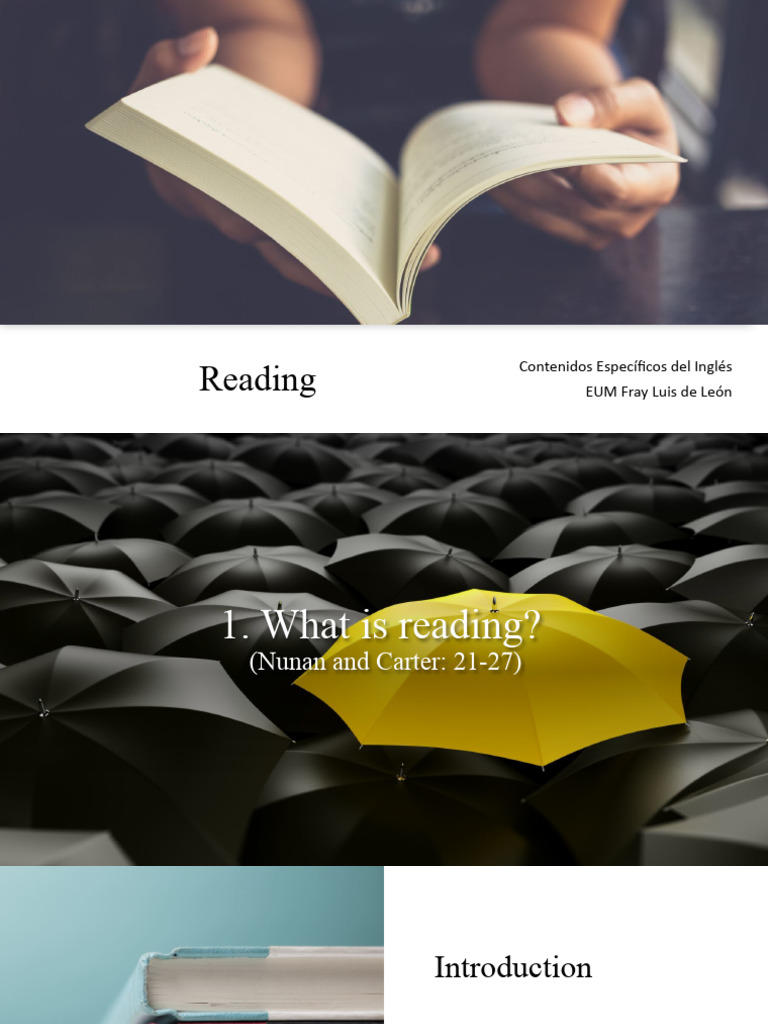 Reading | PDF | Reading Comprehension | Learning