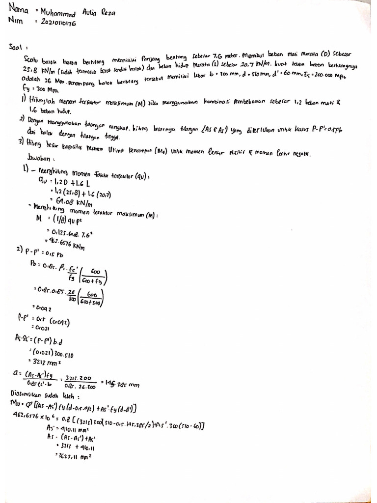 Muhammad Aulia Reza - 20210110716 - Remed Ucp1 | PDF