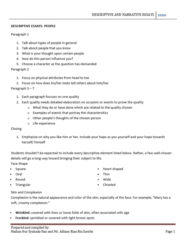 Descriptive and Narrative Good | PDF | Hair | Beard