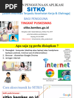 Bahan Penggunaan Aplikasi Sitko | PDF