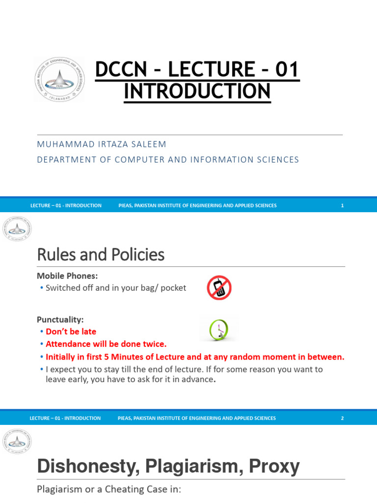 DCCN- Lect-01- Intro | PDF | Computer Network | Digital Subscriber Line