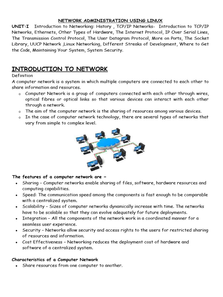 Introduction To Network | PDF | Transmission Control Protocol | Port (Computer Networking)