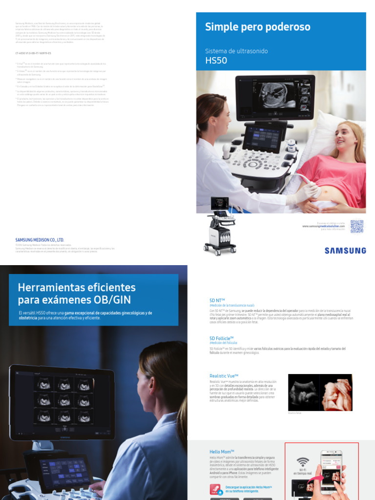 Catalogo HS50 Español | PDF | Ultrasonido | Aplicación movil