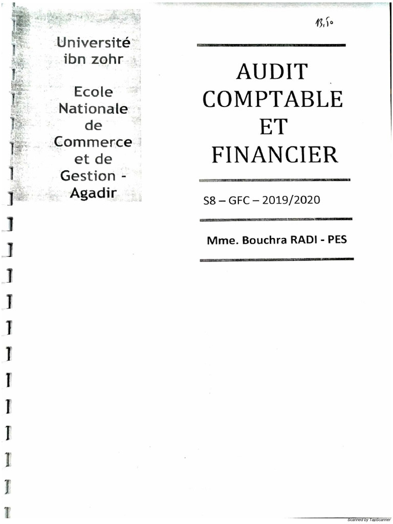 Cours Mme Radi de Acf s8 Encg Agadir | PDF