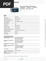 Product Data Sheet: Circuit Breaker Masterpact NW25H1 - 2500 A - 4 ...