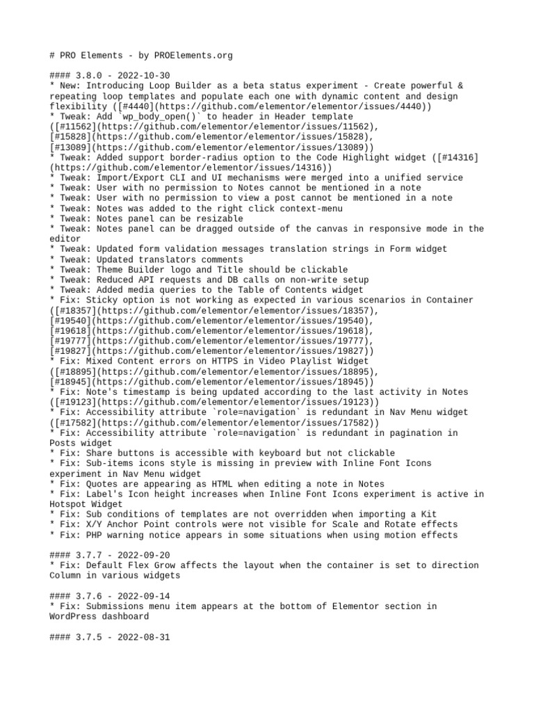 Change Log | PDF | Page Layout | Icon (Computing)