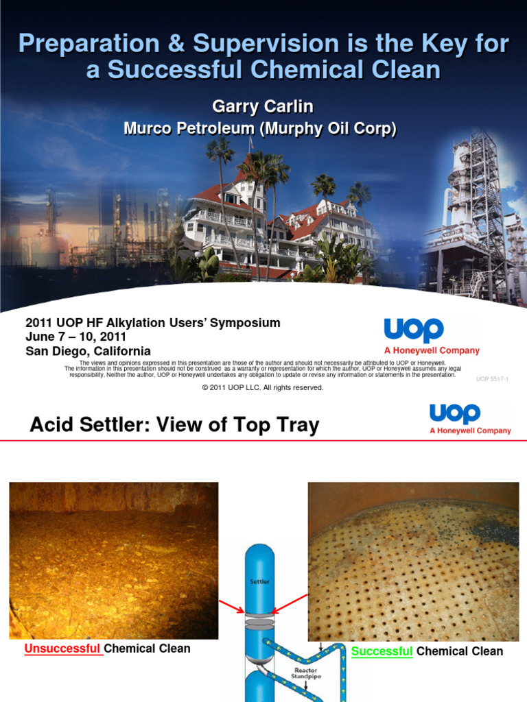 Chemical Cleaning for Refinery Experts | PDF | Pump | Physical Sciences