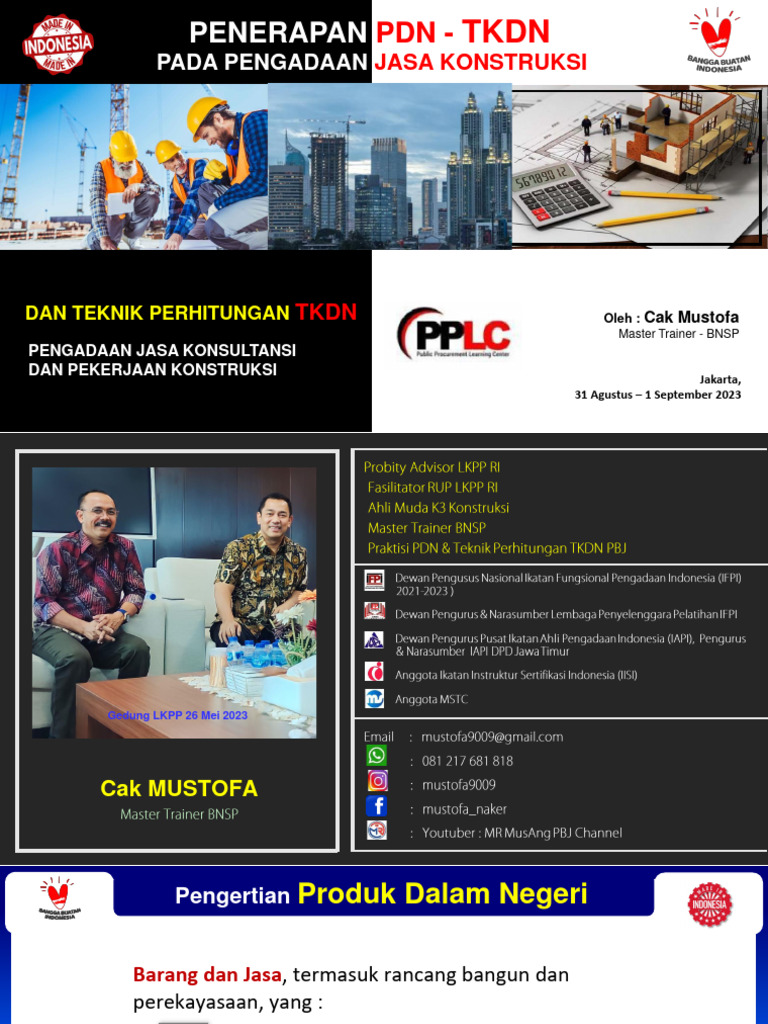 Materi Penerapan PDN TKDN PBJ | PDF