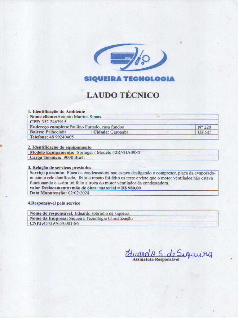 Laudo Técnico PDF | PDF