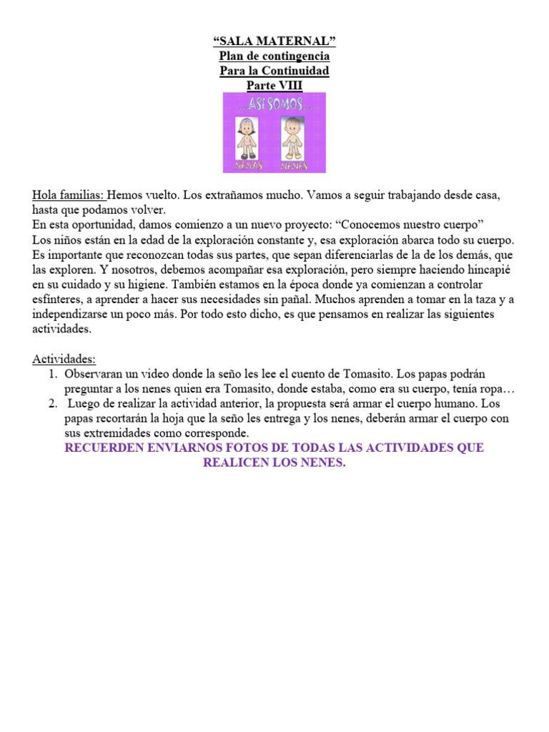 Proyecto El Cuerpo | PDF | Salud y bienestar