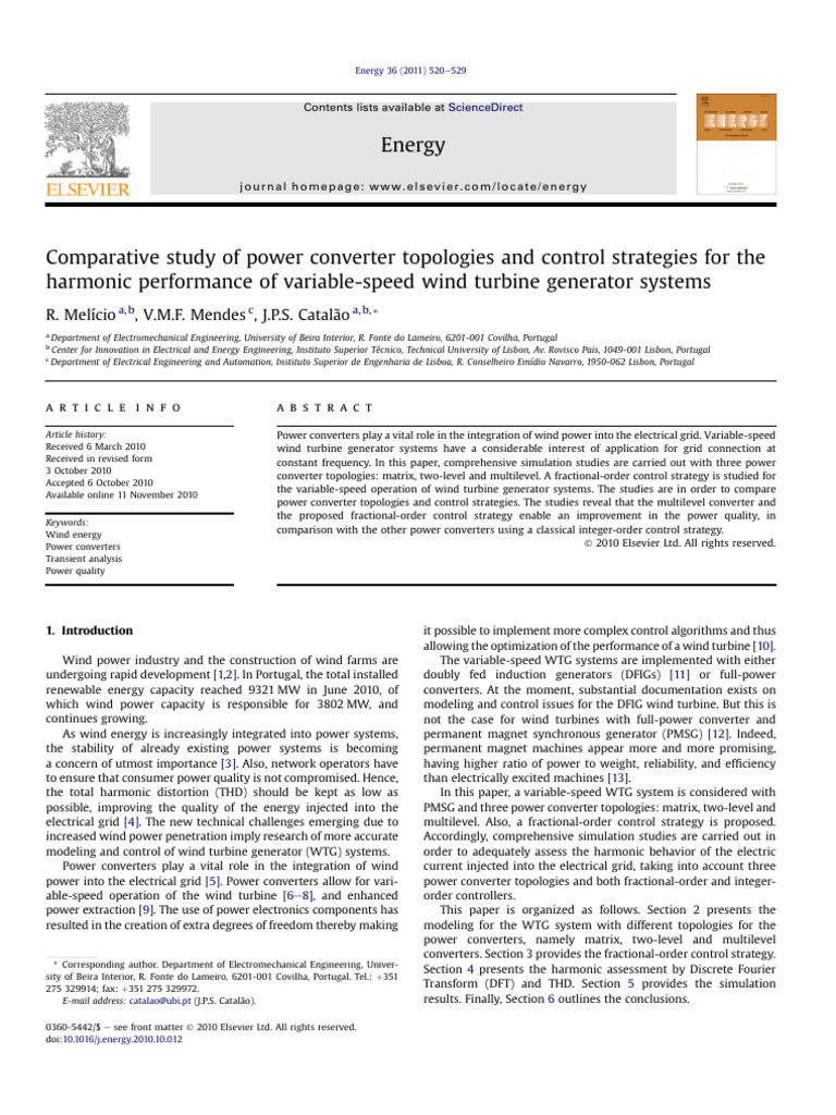 Wind Turbine Power Converter Analysis | PDF | Wind Power | Rectifier