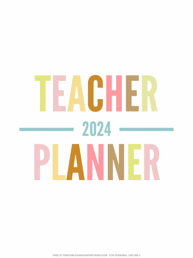 2024-CUTE TEACHER-MONDAY-CALENDAR-A4 | PDF