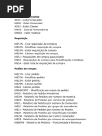 Códigos de Transação SAP LE WM | PDF | Logística