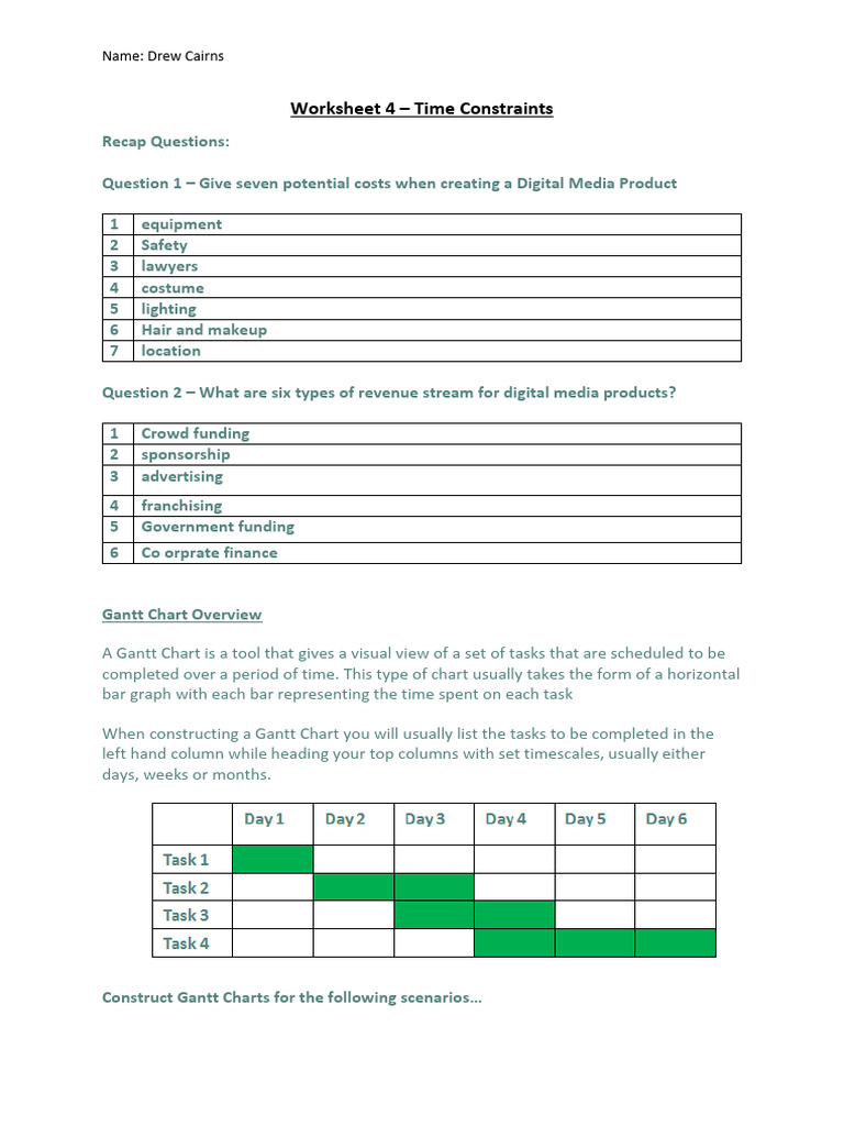 time contraints | PDF