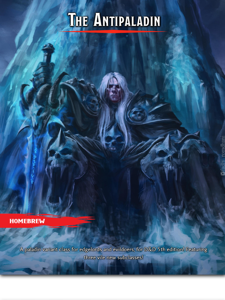 Antipaladin - GM Binder | PDF | Dungeons & Dragons | Gary Gygax Games