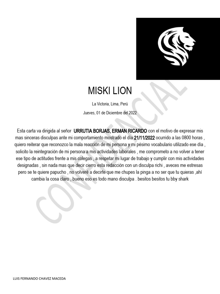 Miski Lion | PDF