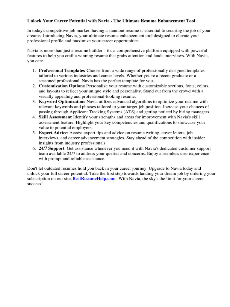 Naviance Resume | PDF | Résumé | Medicaid