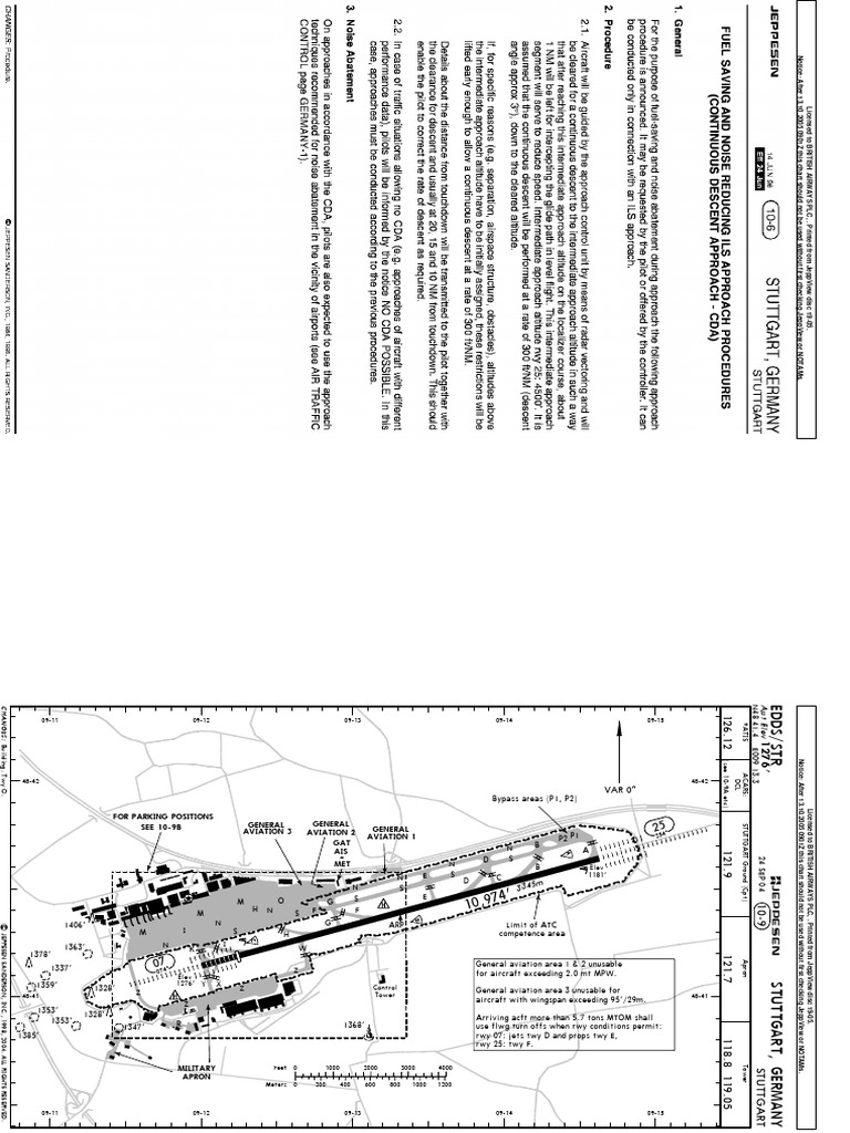 Stuttgart Airport Chart EDDS/STR Details | PDF | Aerospace Engineering ...