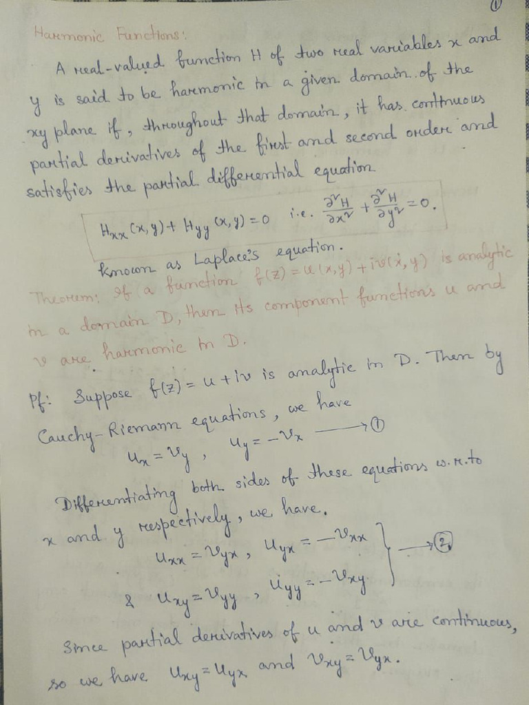 Harmonic Functions | PDF
