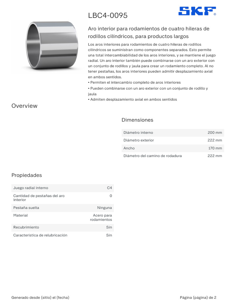SKF LBC4-0095 Specification | PDF | Red mundial | Internet y web