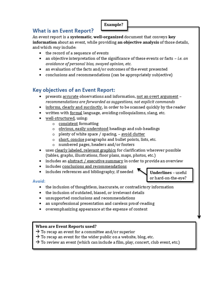 Understanding Event Reports: Key Elements | PDF | Advertising | Social ...