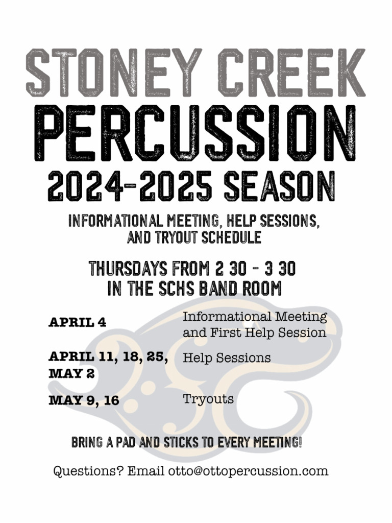 schs percussion tryout flyer | PDF