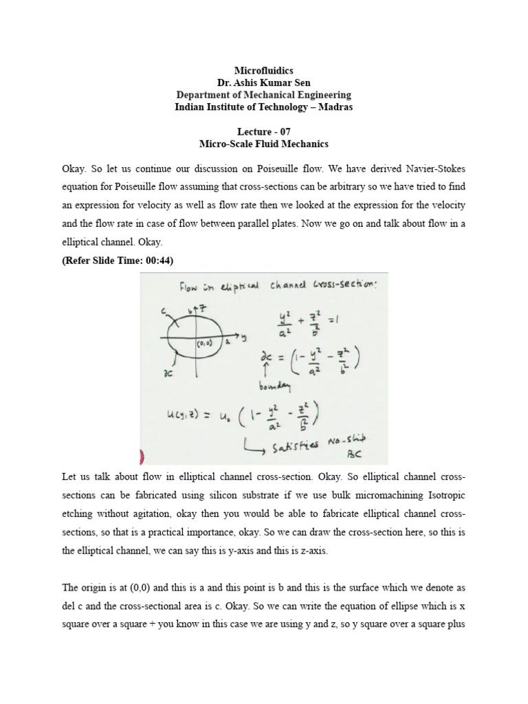 Lec 7 | PDF | Reynolds Number | Dynamics (Mechanics)