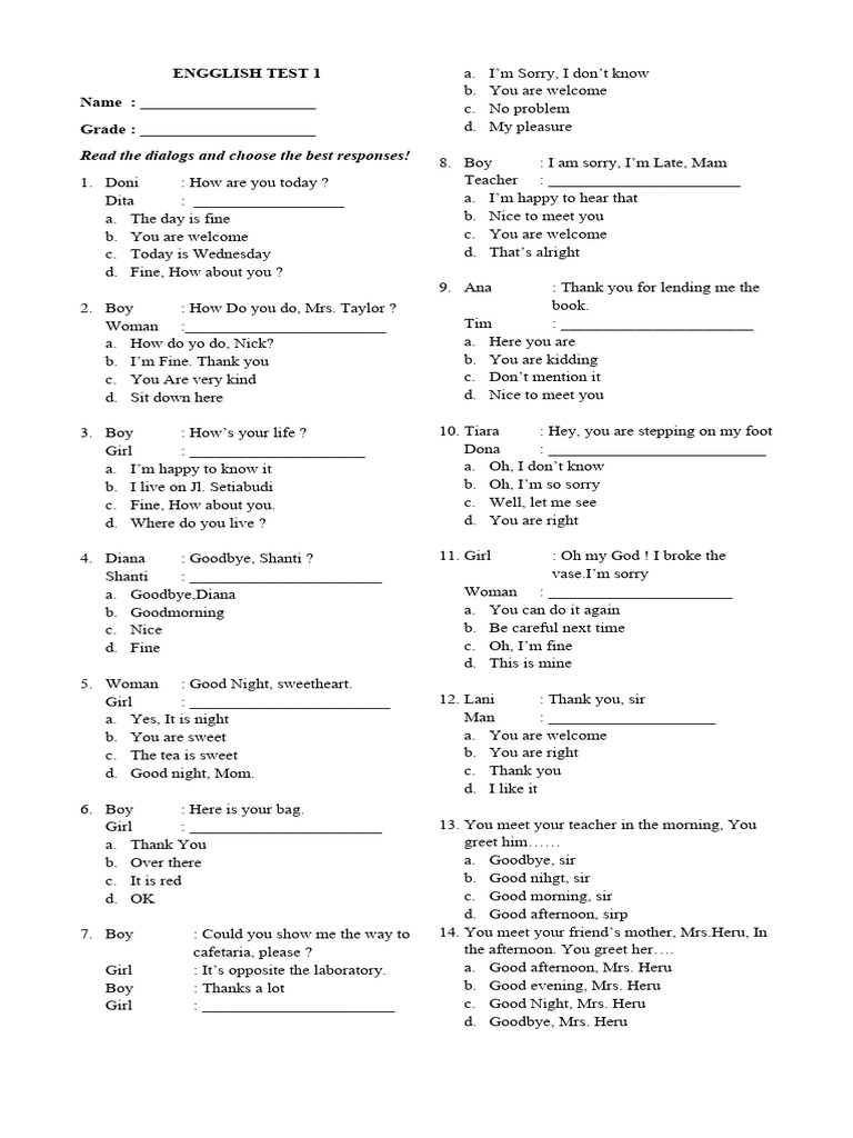 Latihan Soal Introduction | PDF