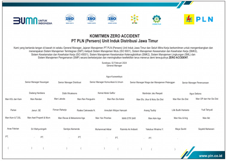 Komitmen Zero Accident | PDF