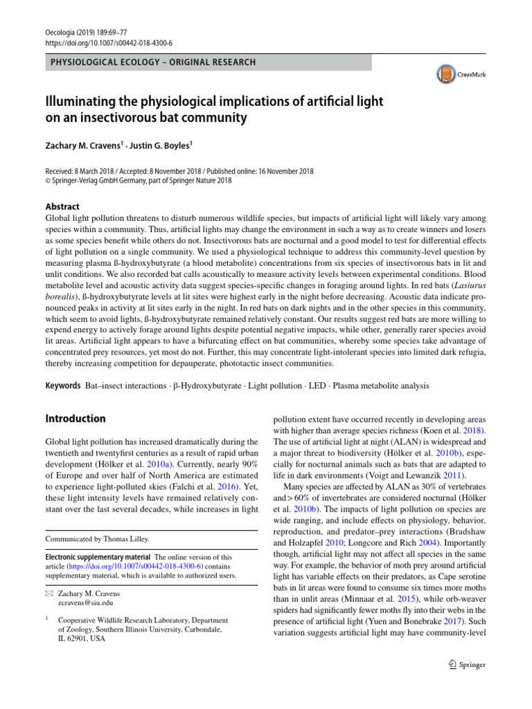 Illuminating The Physiological Implications of Artificial Light On An ...
