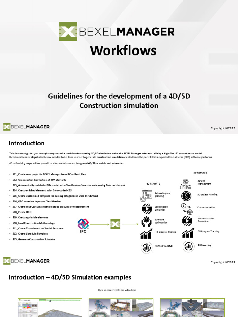 4D - 5D Construction Schedule & Simulation Workflow | Download Free PDF ...