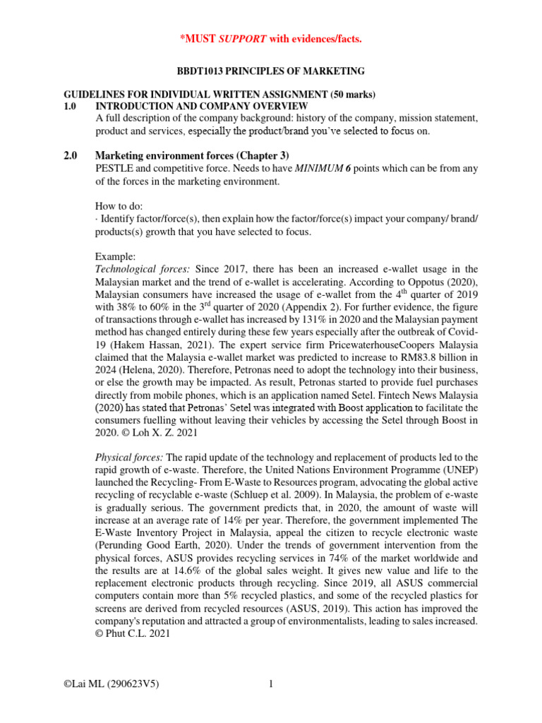 Guidelines for Individual Assignment V5 | PDF | Electronic Waste | Recycling