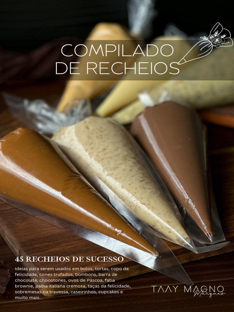 Compilado de Recheios para Confeitaria | PDF | Chocolate | Culinária