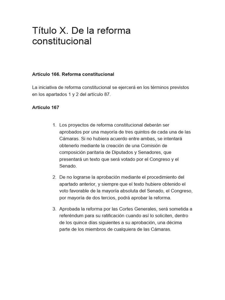 Reforma Constitucional | PDF