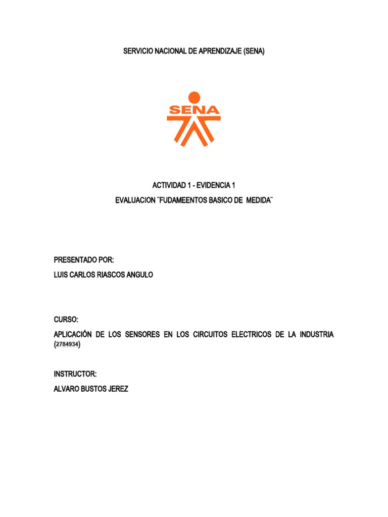 ACTIVIDA 1 EVIDENCIA 1 | PDF | Medición | Exactitud y precisión