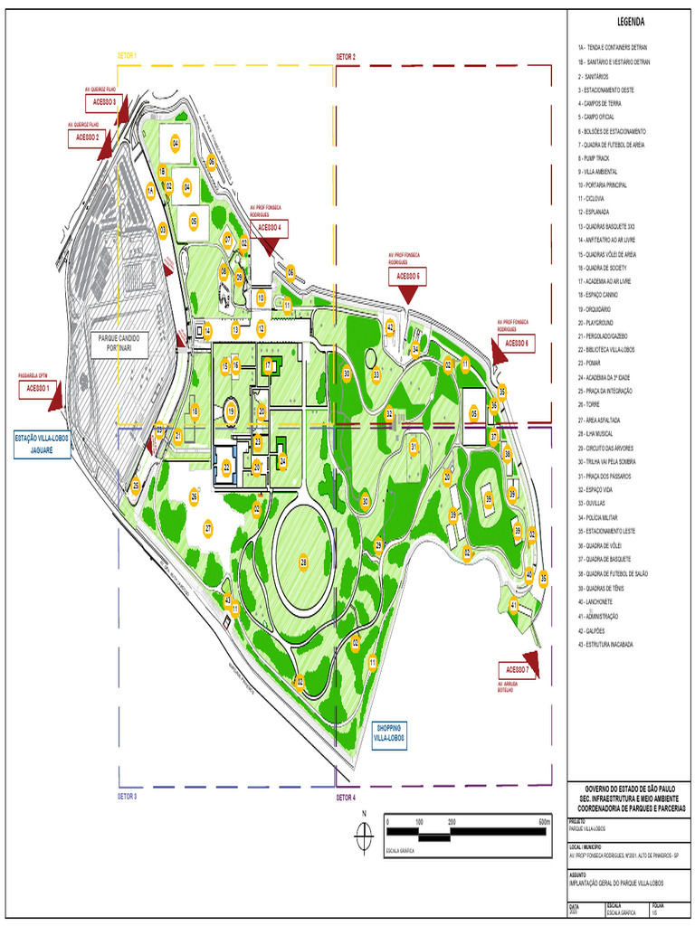 Anexo No 6 FL 1 Mapa Geral Parque Villa Lobos | PDF