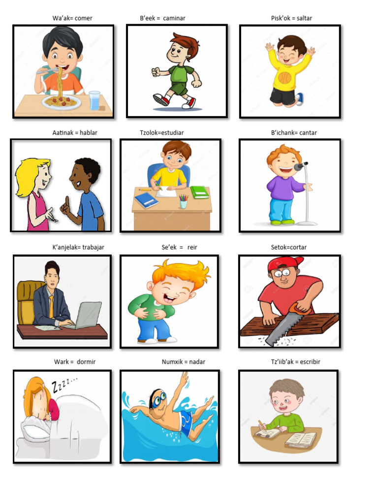 15 Verbos en Qeqchi | PDF