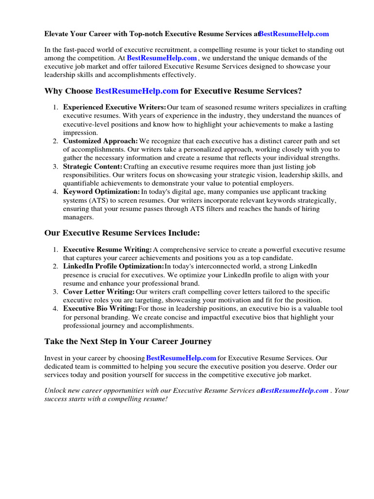 Executive Resume Services Atlanta | PDF | Résumé | Recruitment