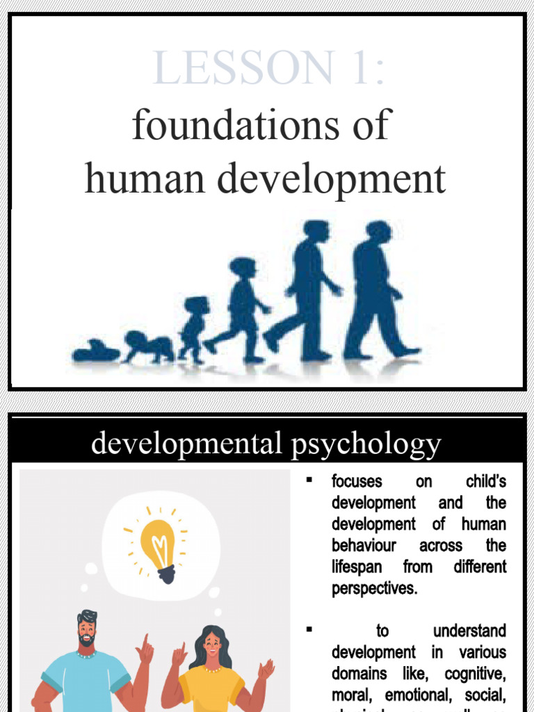 LESSON 1 Foundations of Human Development | PDF