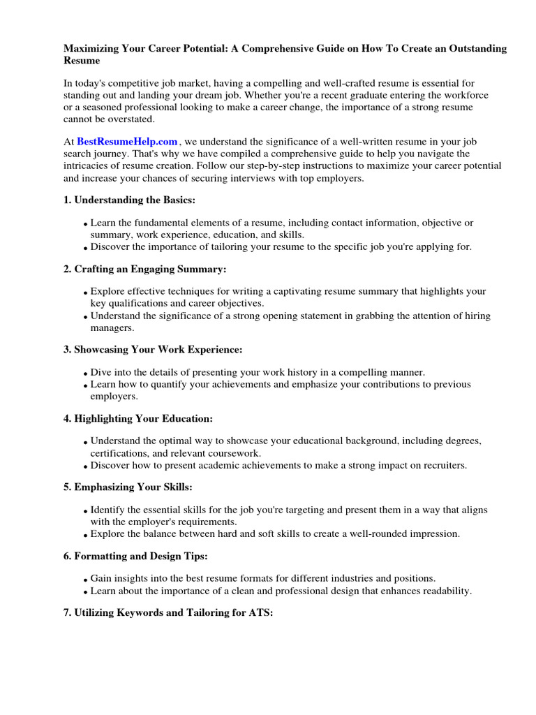 How To Improve Resume | PDF | Résumé | Recruitment